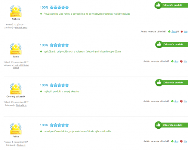 Inovo 5 Forte (recenzia) - ⭐️ víťaz testu kĺbovej výživy - Imunita Online