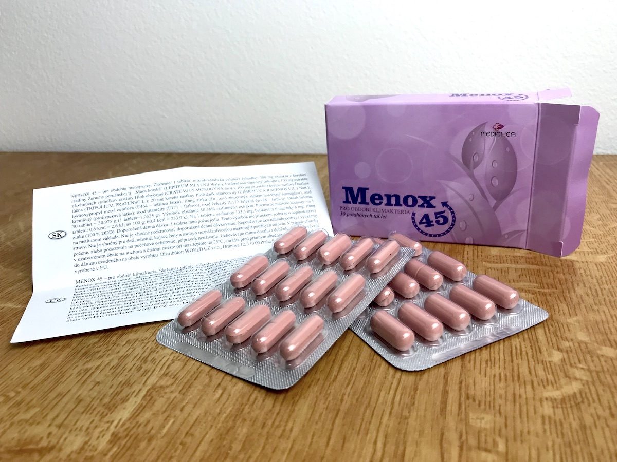 Menox 45 - prírodné tabletky na menopauzu (recenzia) - Imunita Online