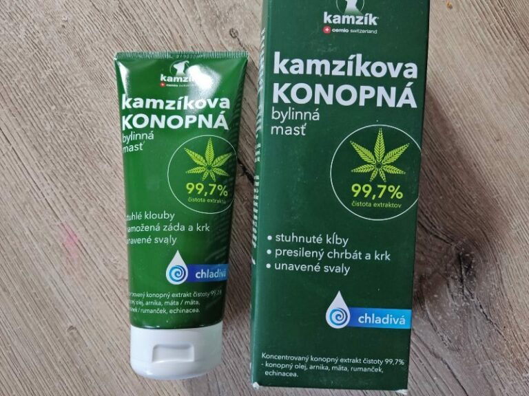 Zaberá Cemio Kamzíkova konopná masť chladivá na svaly a kĺby?